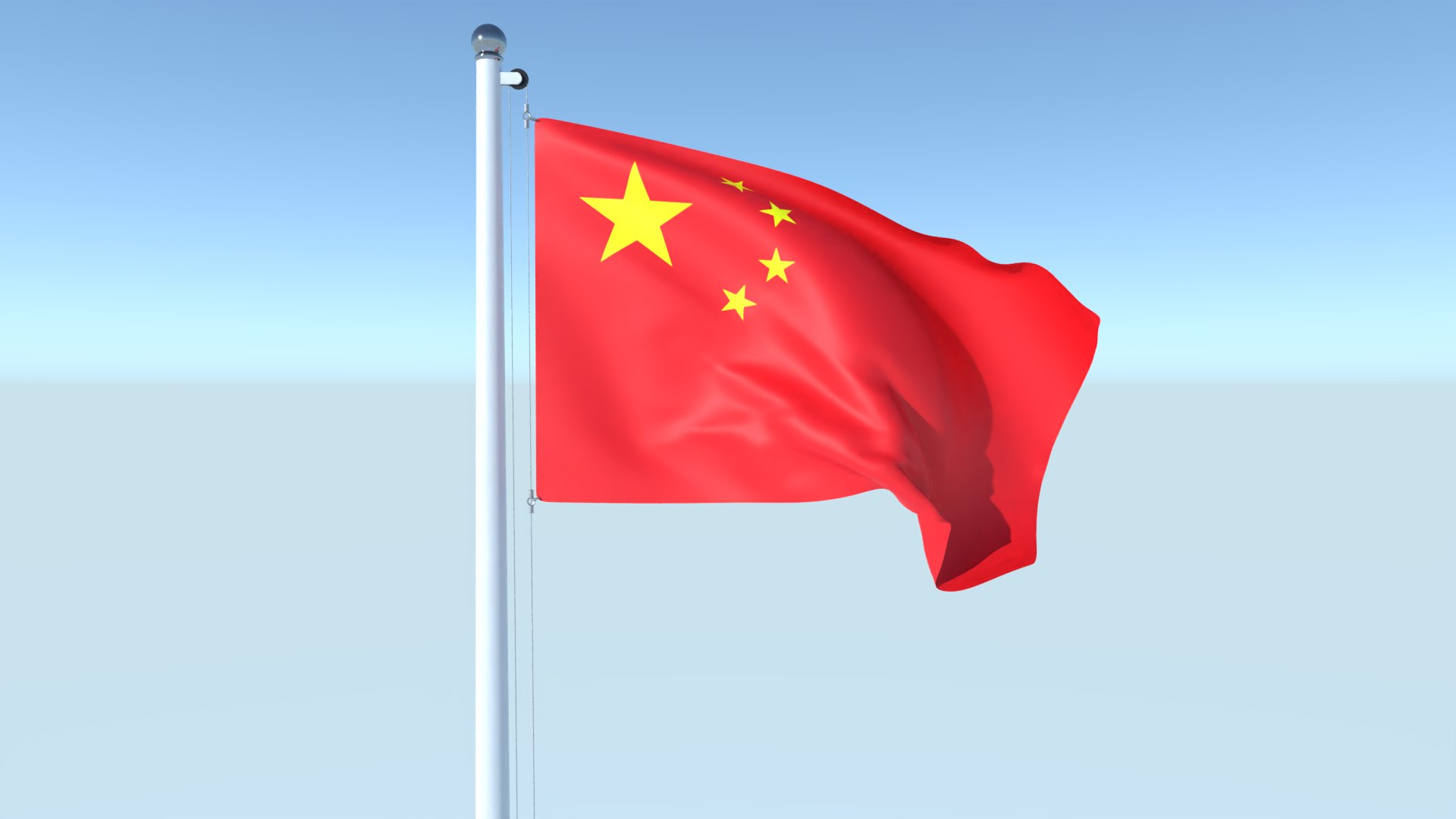 3D Animated Flag Of China - TurboSquid 1752953