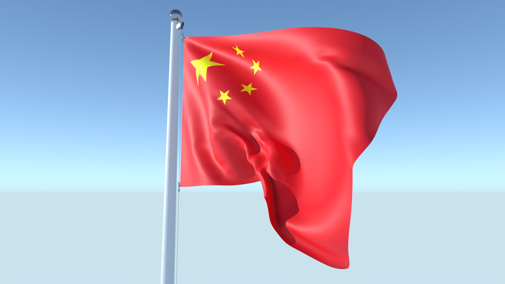 3D Animated Flag Of China - TurboSquid 1752953