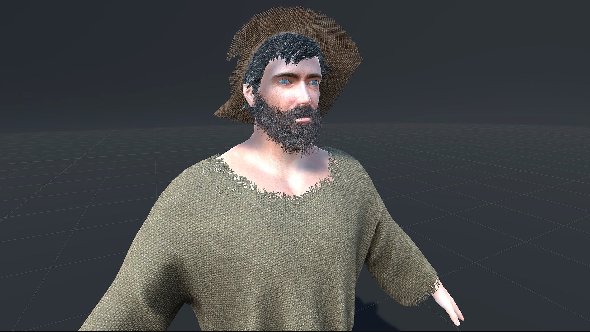 3D Peasant man model - TurboSquid 1853943