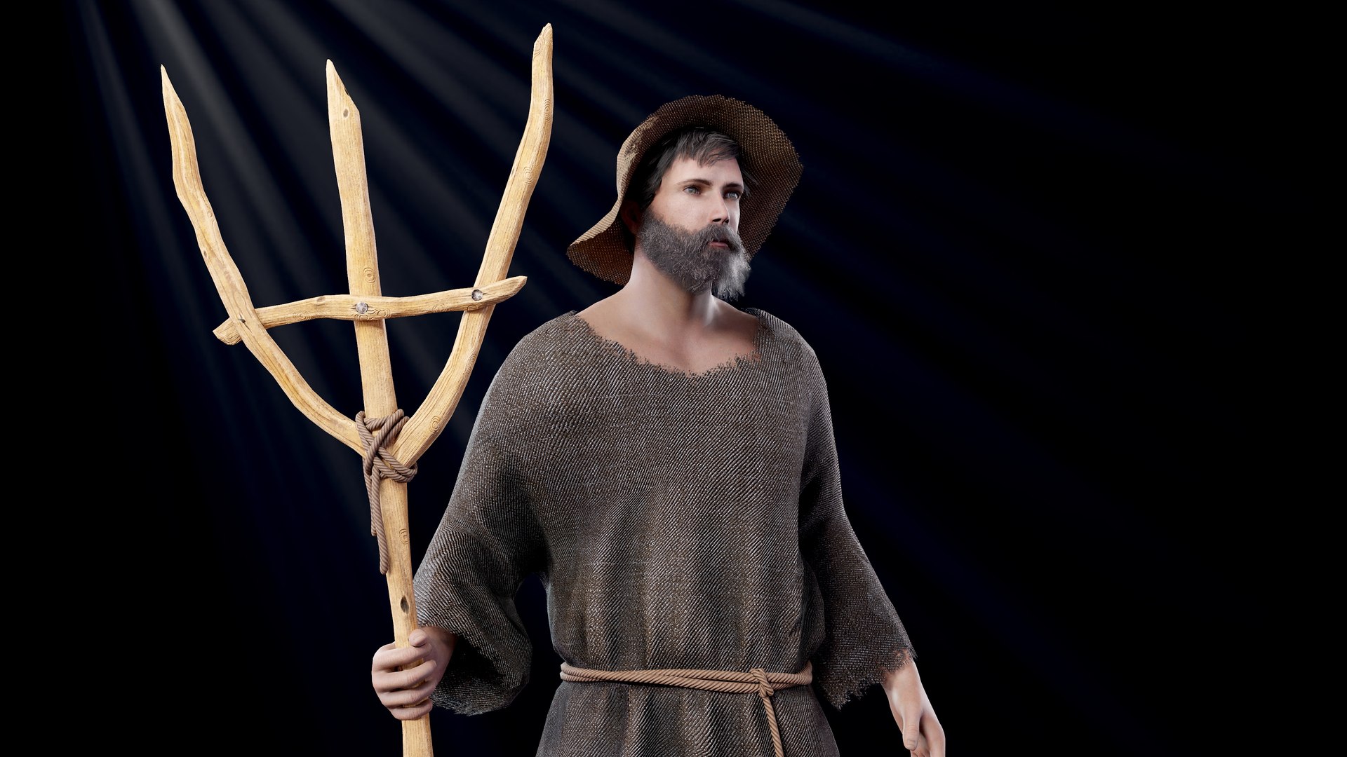 3D Peasant man model - TurboSquid 1853943
