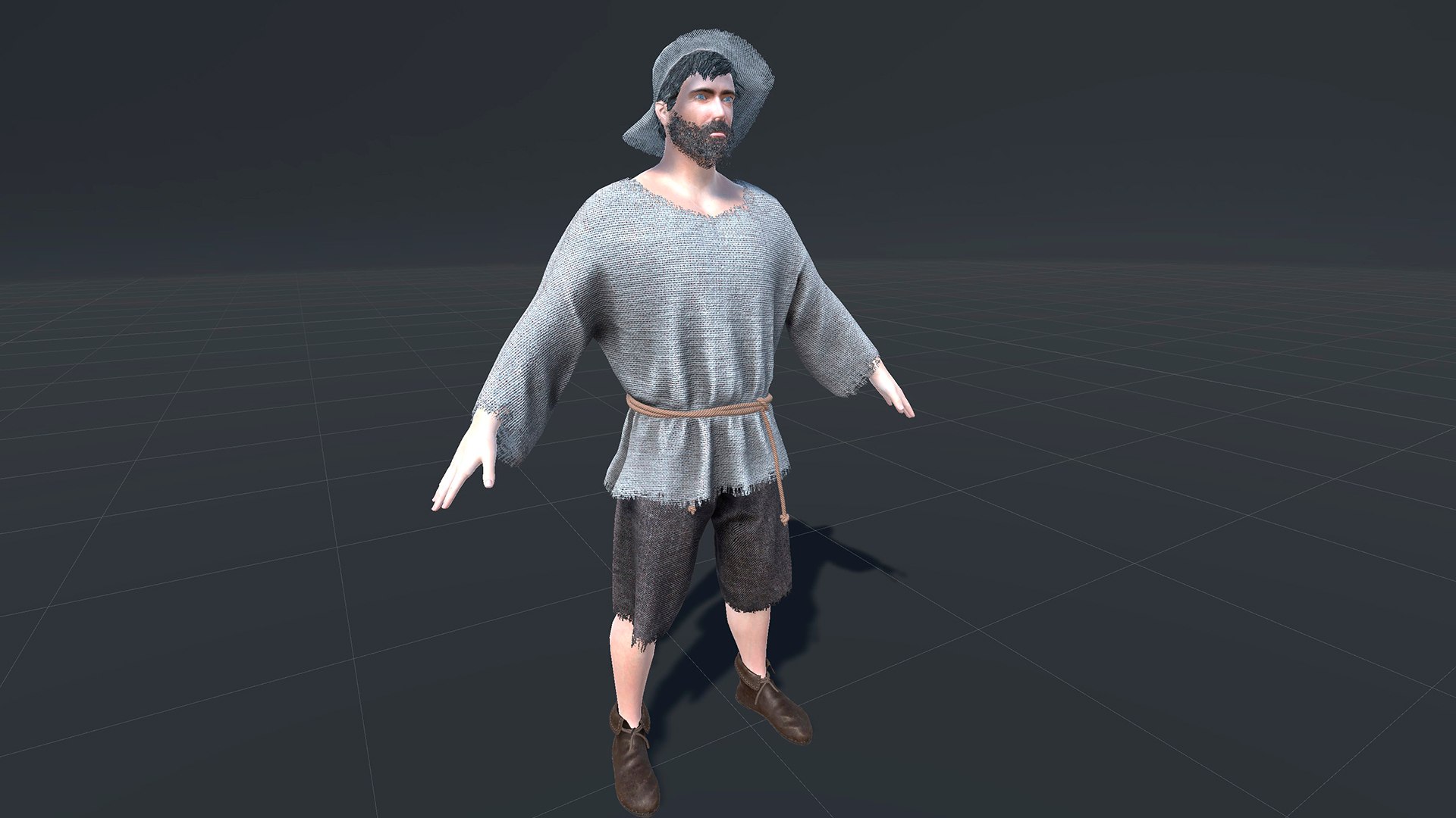 3D Peasant man model - TurboSquid 1853943