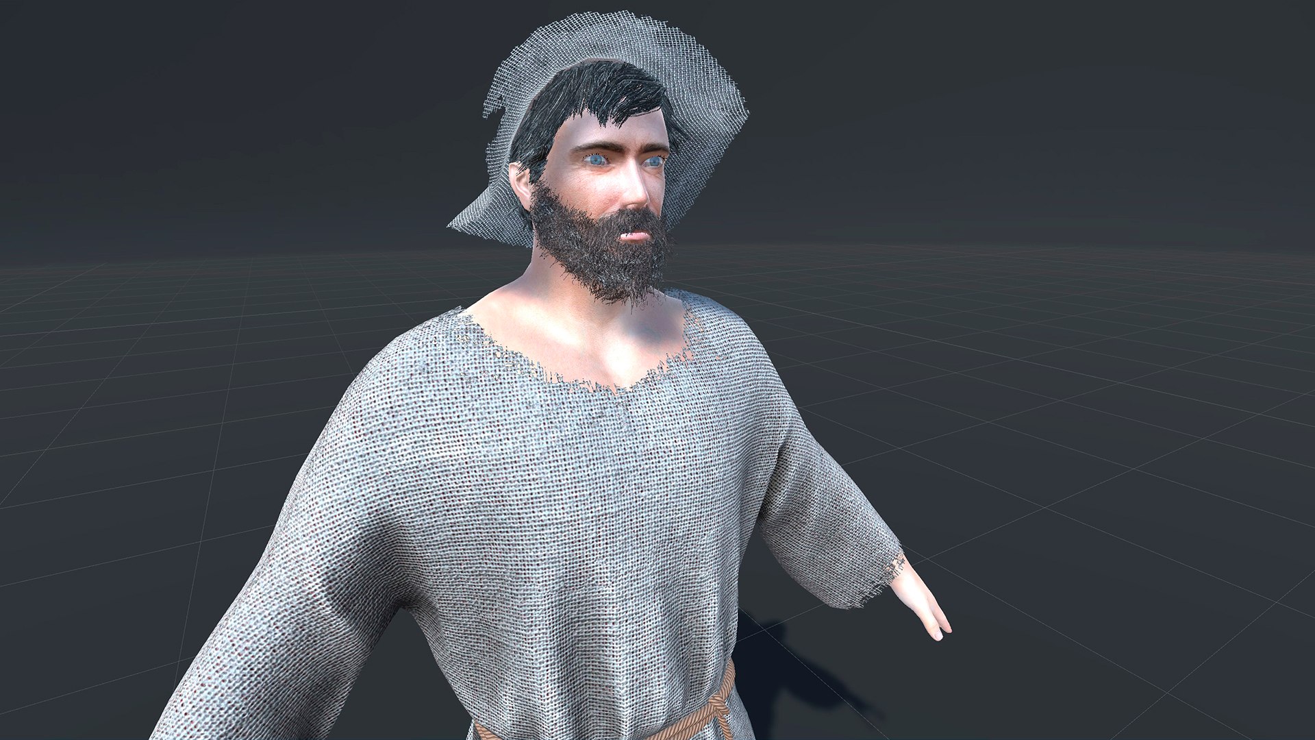 3D Peasant man model - TurboSquid 1853943
