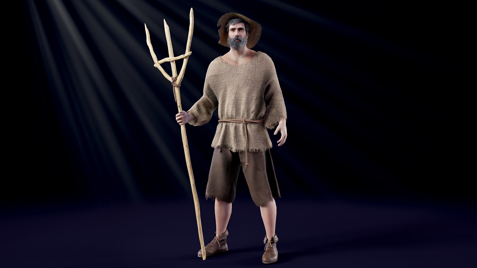3D Peasant man model - TurboSquid 1853943
