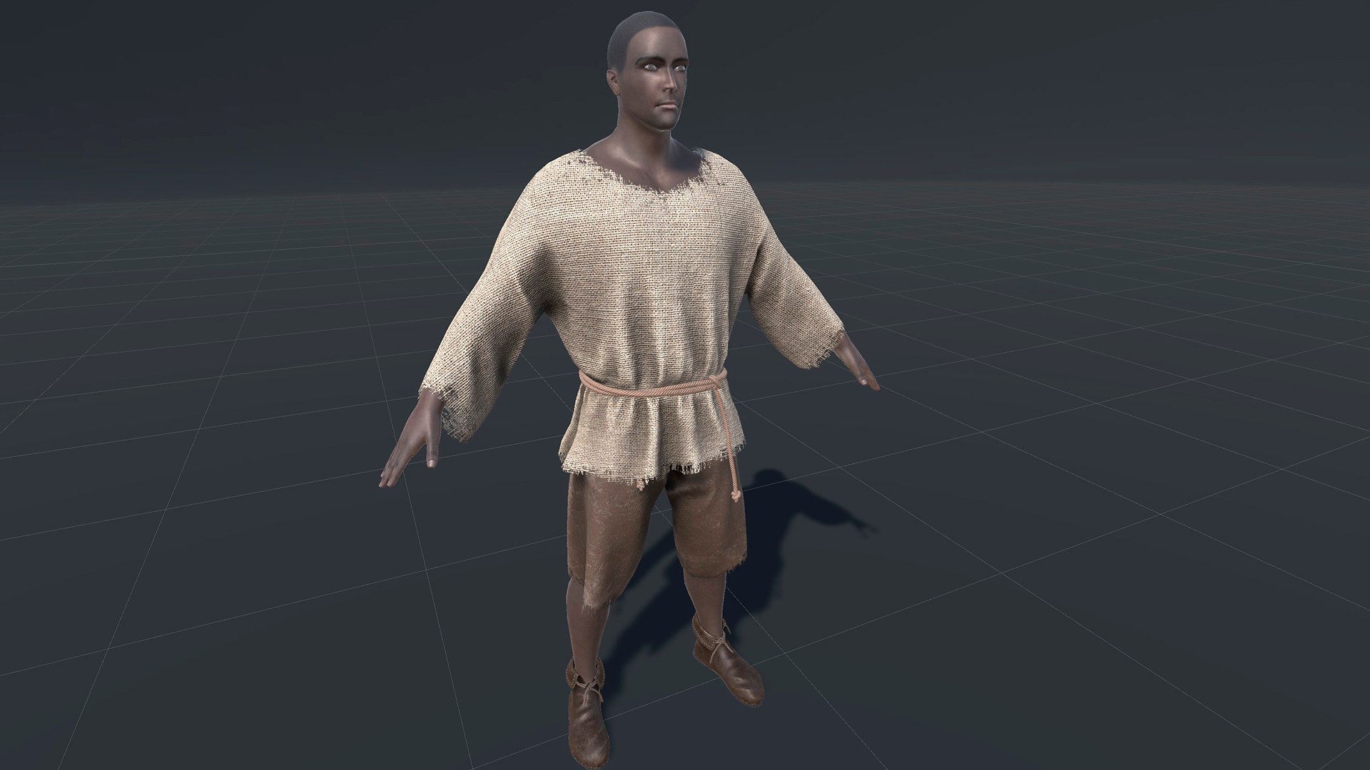 3D Peasant man model - TurboSquid 1853943