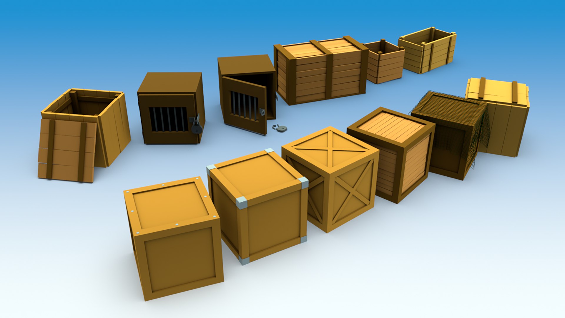 3D Model Boxes Contains - TurboSquid 1606982