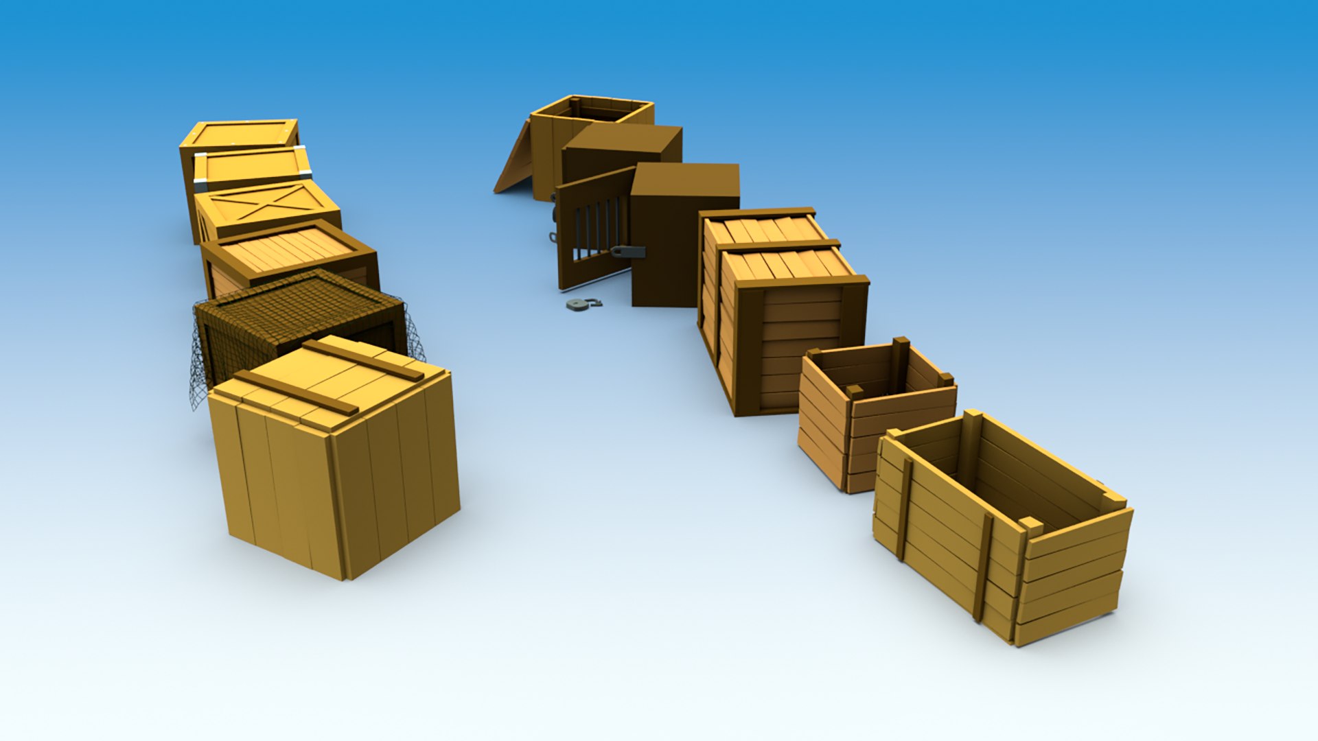 3D Model Boxes Contains - TurboSquid 1606982