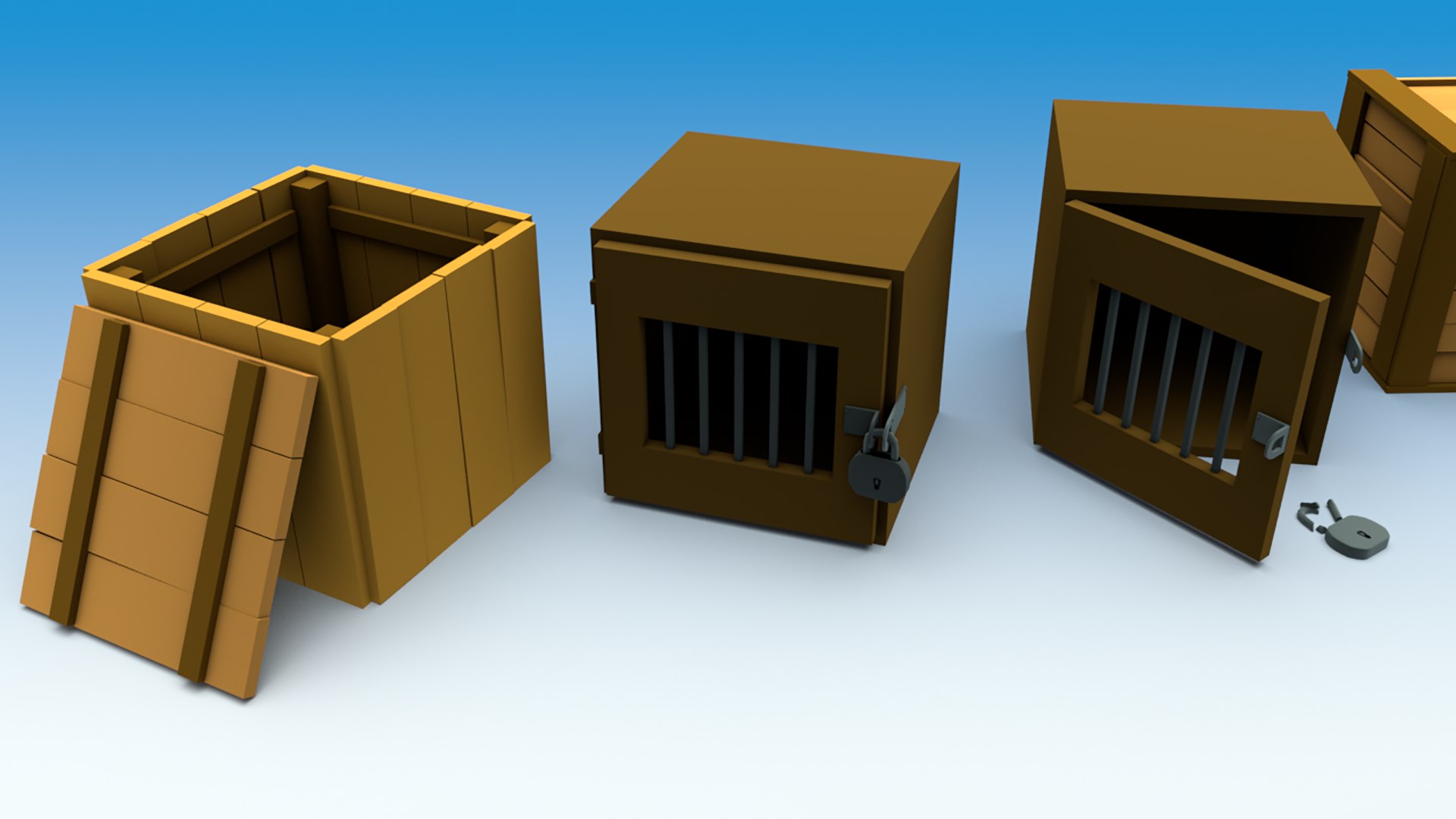3D Model Boxes Contains - TurboSquid 1606982