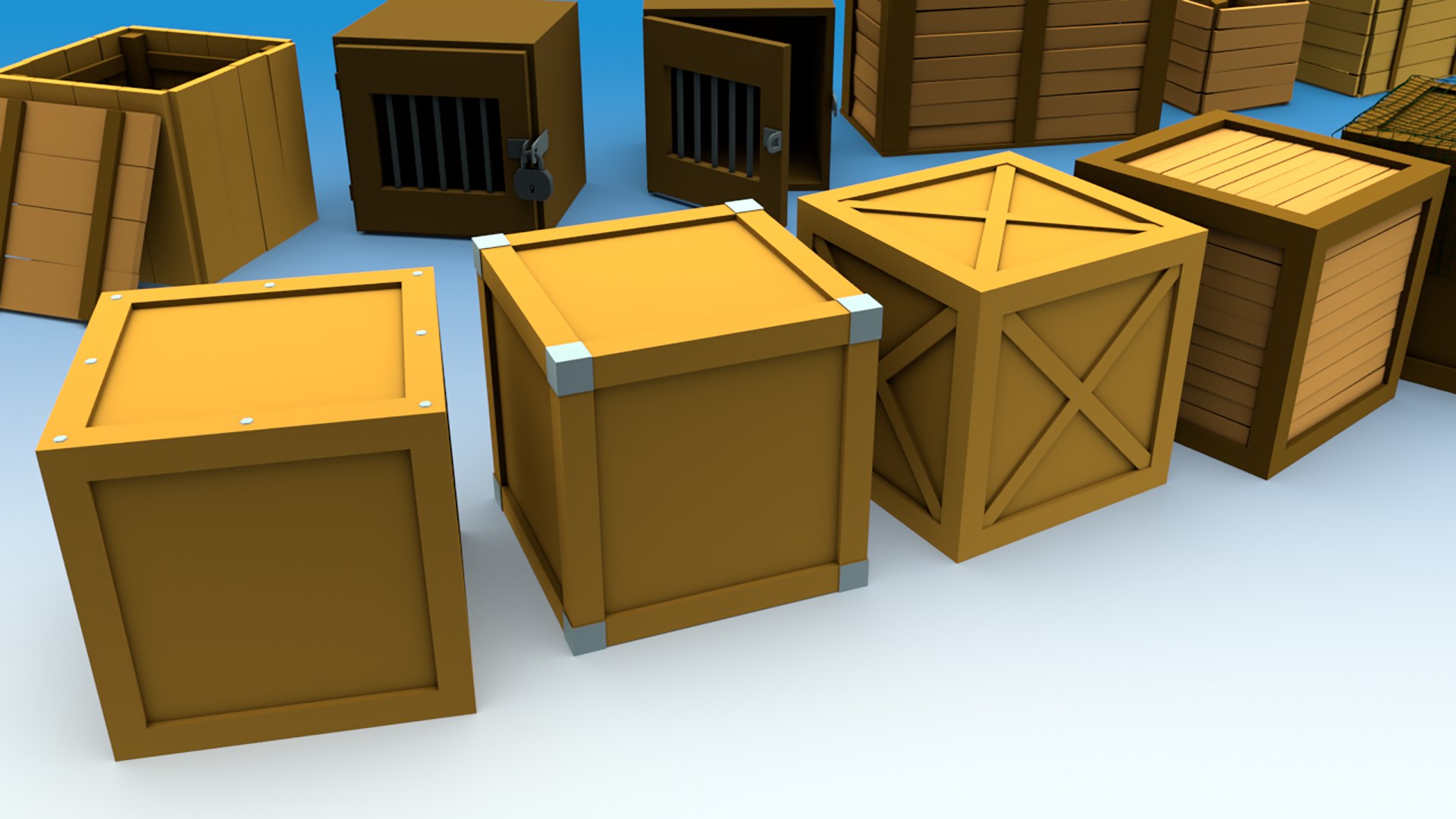 3D Model Boxes Contains - TurboSquid 1606982