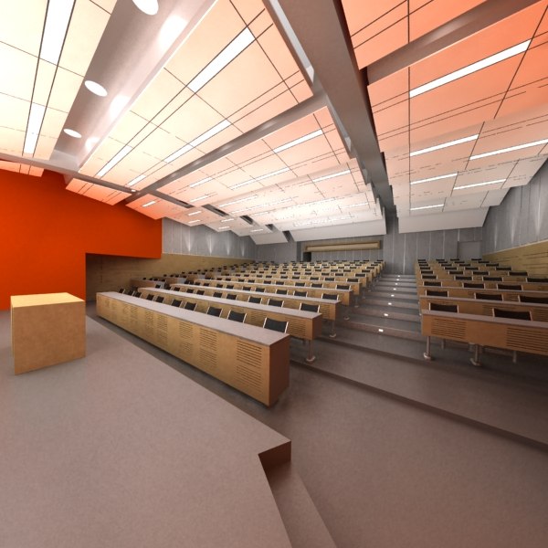 3dsmax auditorium entry hall