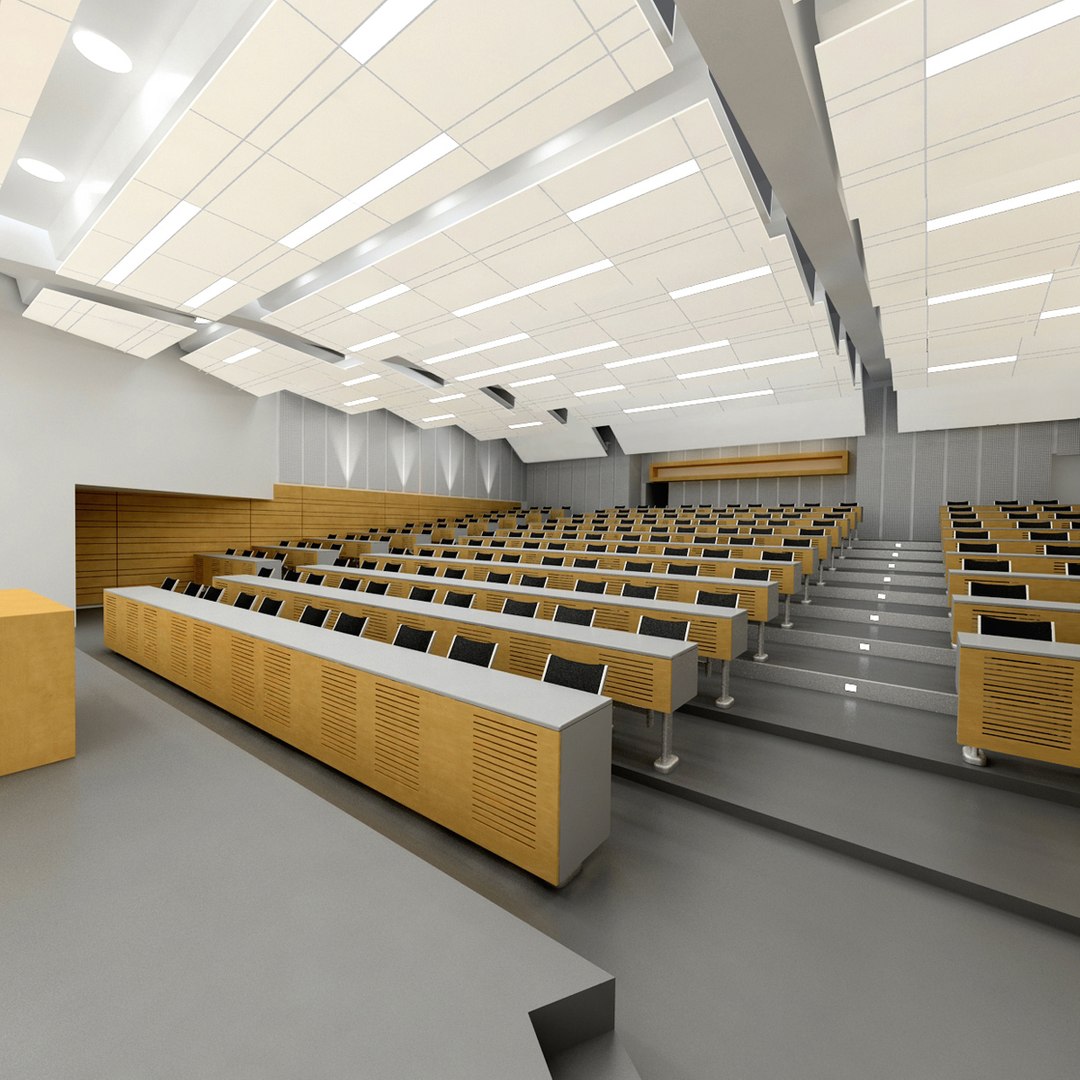 3d model university school 2