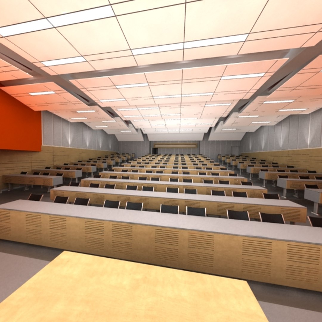 3d model university school 2