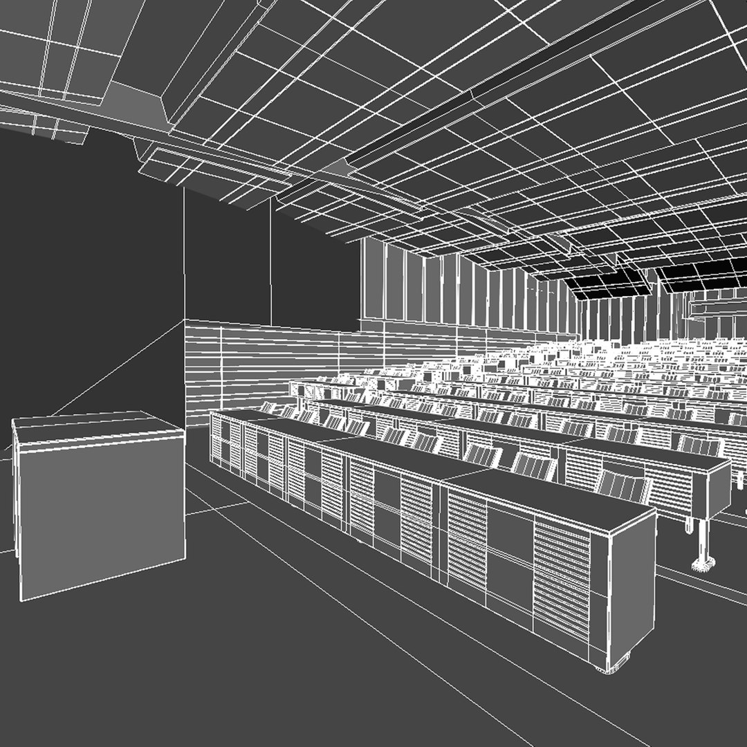 3d model university school 2