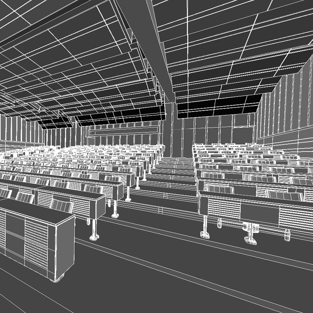 3d model university school 2
