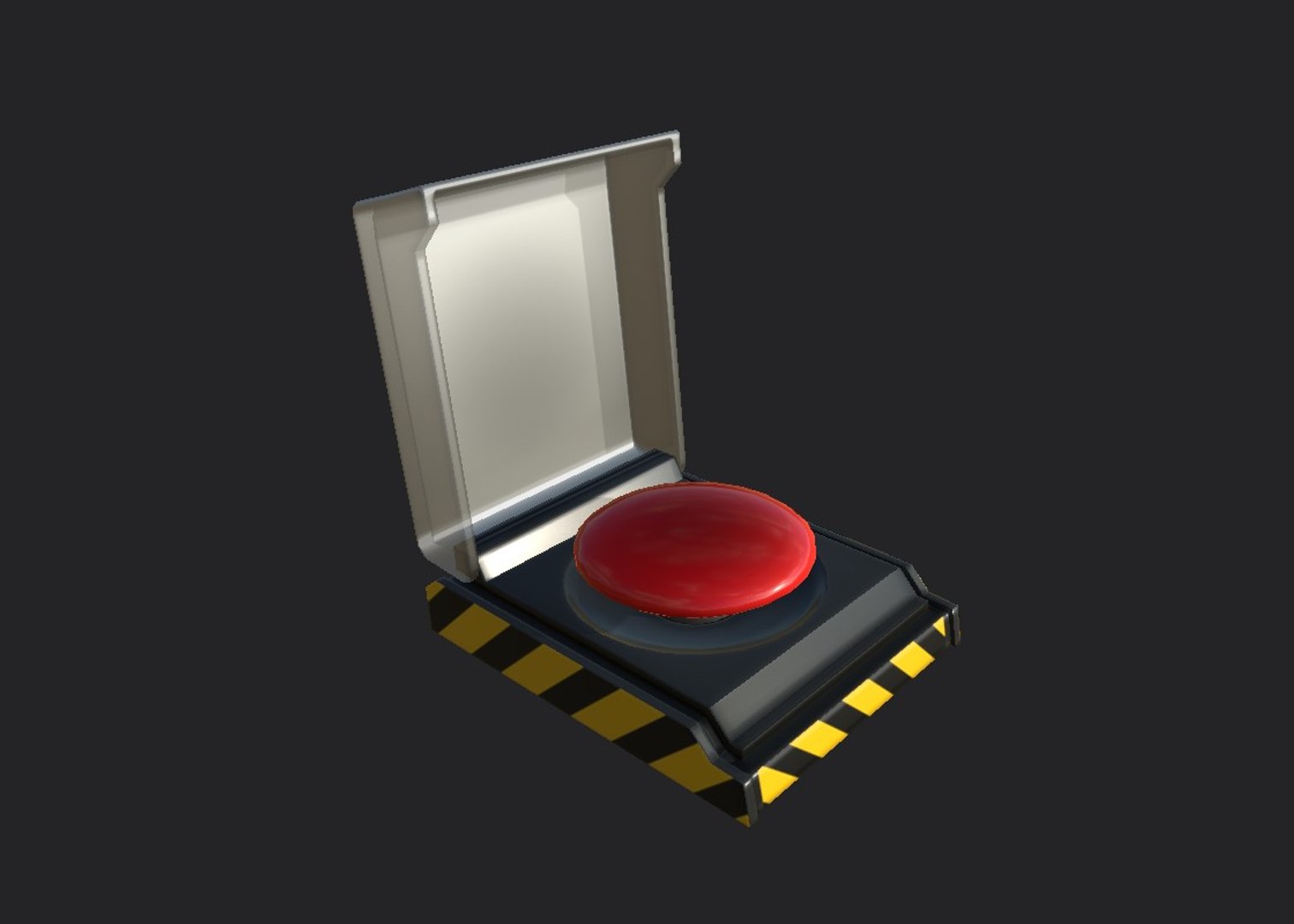 3D Model Red Button Pbr - TurboSquid 1531533