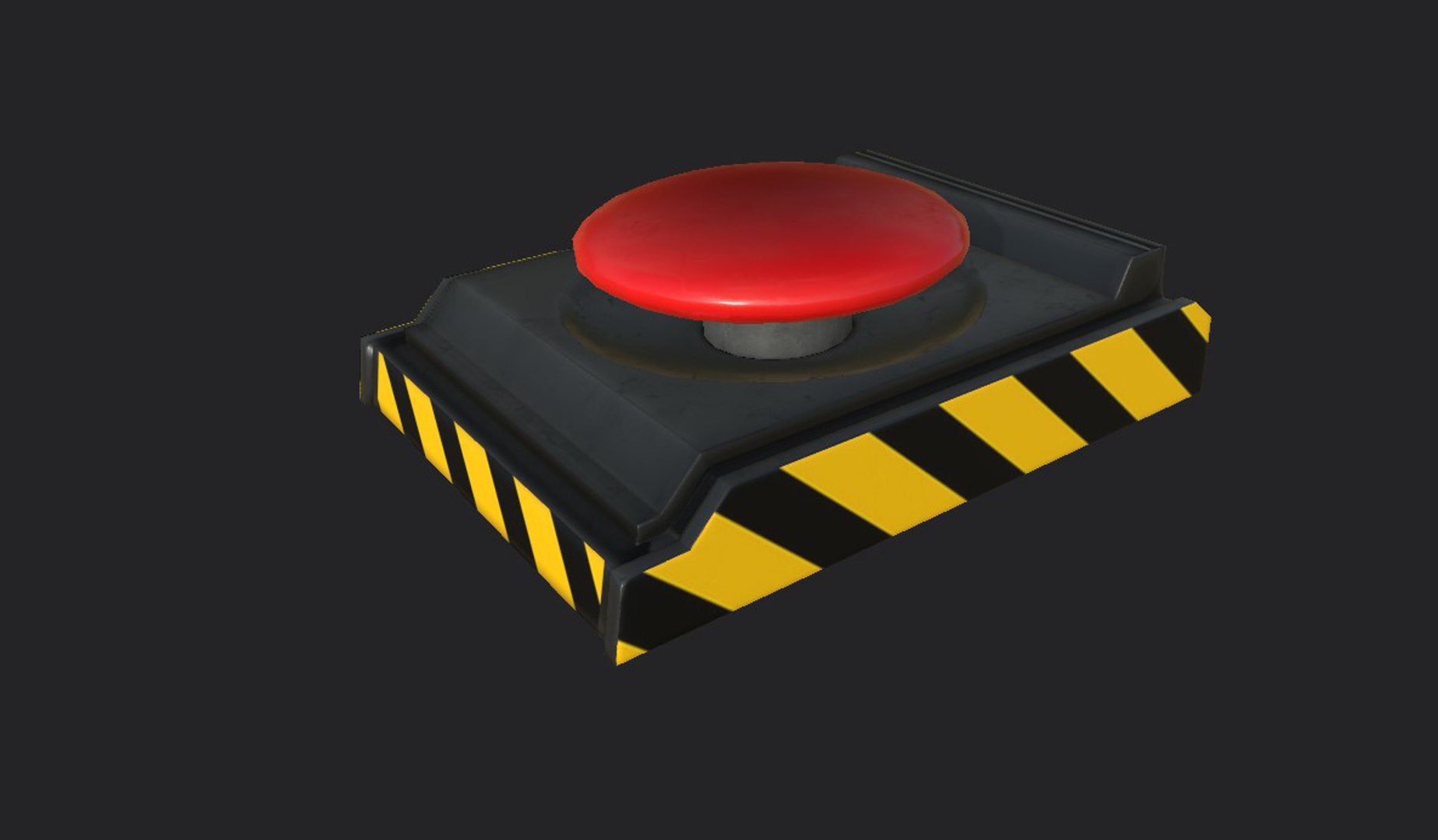 3D Model Red Button Pbr - TurboSquid 1531533