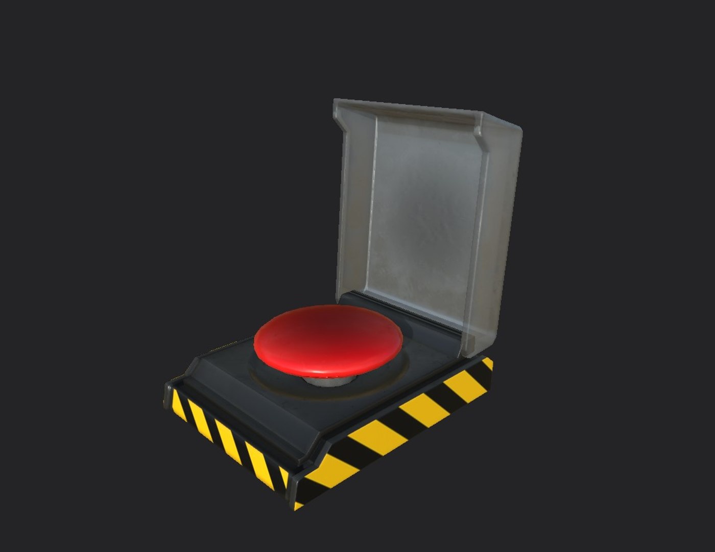 3D Model Red Button Pbr - TurboSquid 1531533