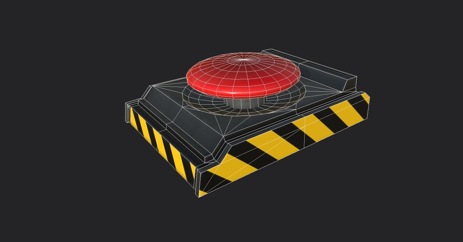 3D Model Red Button Pbr - TurboSquid 1531533