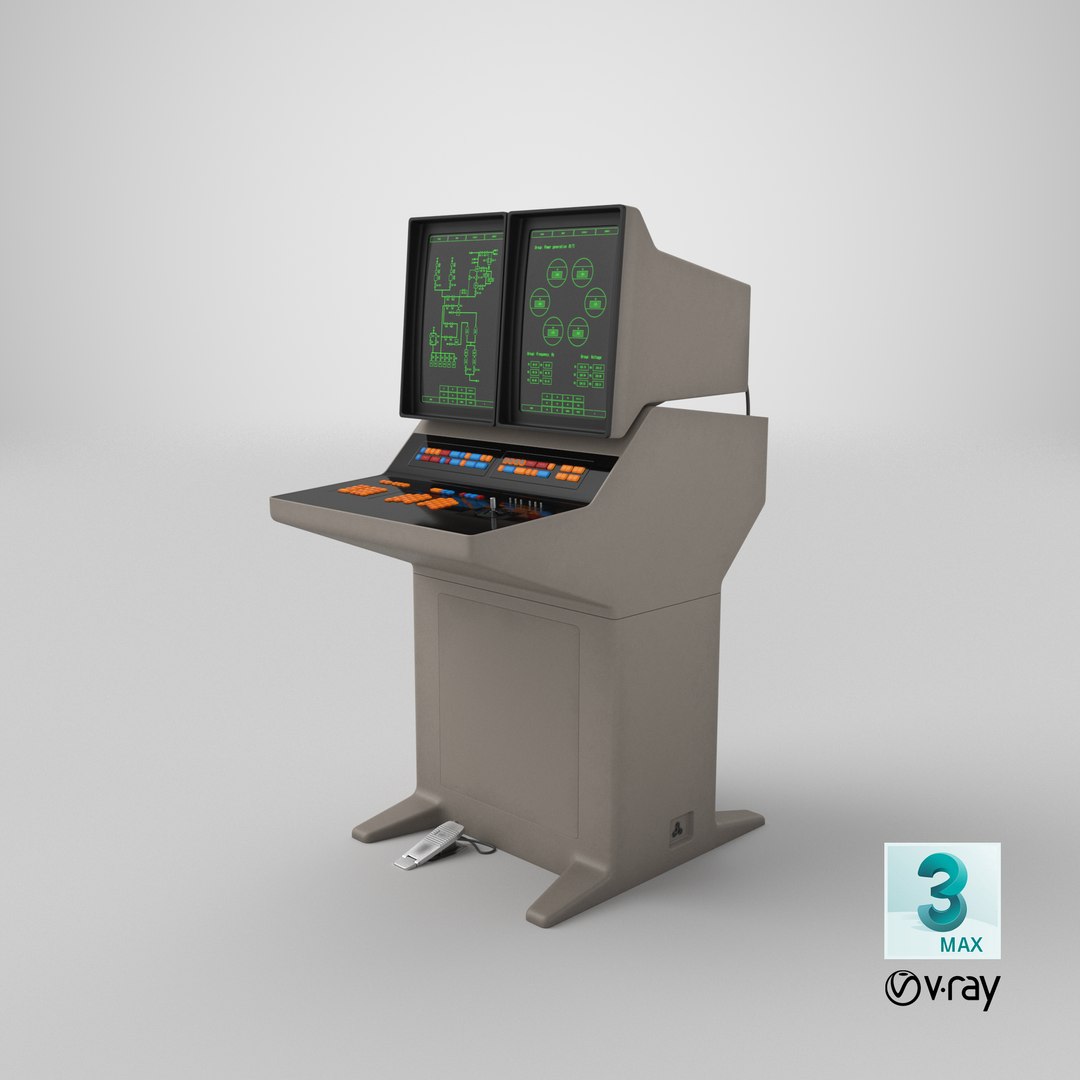Retro-futuristic Computer 3D Model - TurboSquid 2016886