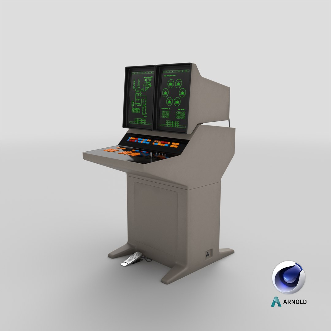 Retro-futuristic Computer 3D Model - TurboSquid 2016886