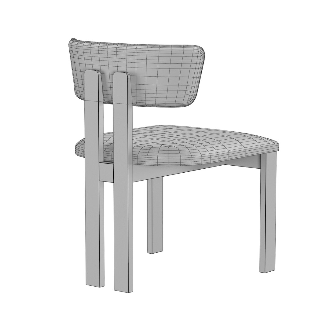 Oak Global Table Rodin Chair Dining SET 3D Model - TurboSquid 2398597