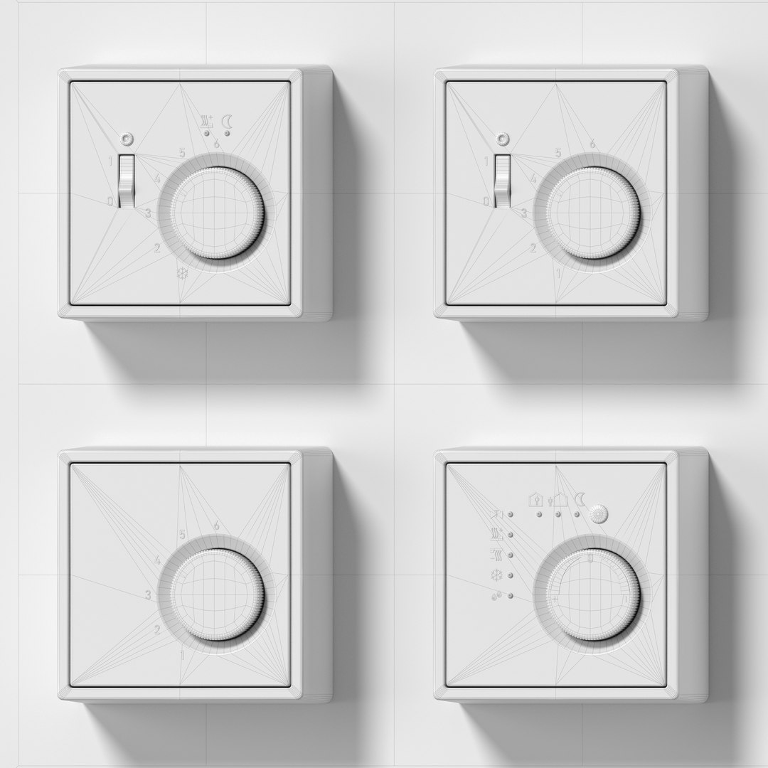 JUNG LS Cube Hospitality Kit 34 Items Model - TurboSquid 1990768