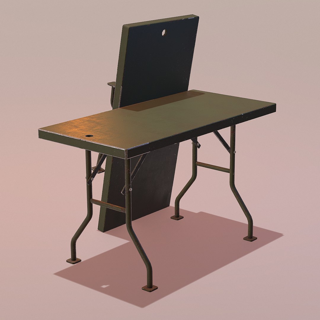 Military Table 3D Model - TurboSquid 1570758
