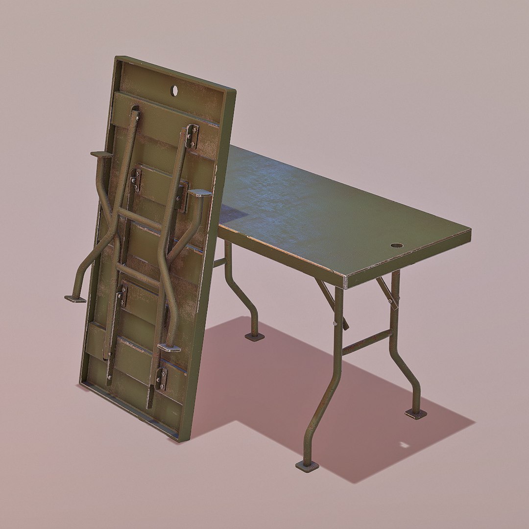 Military Table 3D Model - TurboSquid 1570758