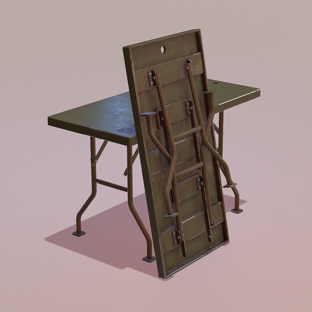 Military Table 3D Model - TurboSquid 1570758