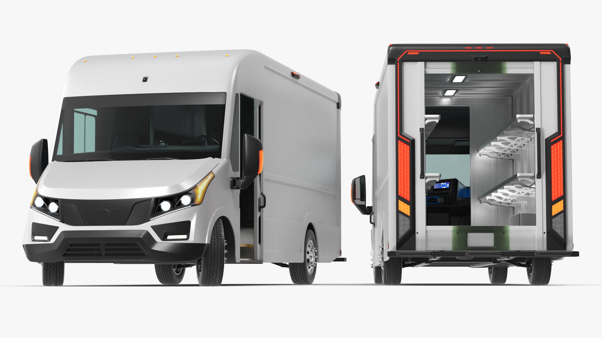 Urban Delivery Truck Rigged for Cinema 4D 3D model - TurboSquid 2081176