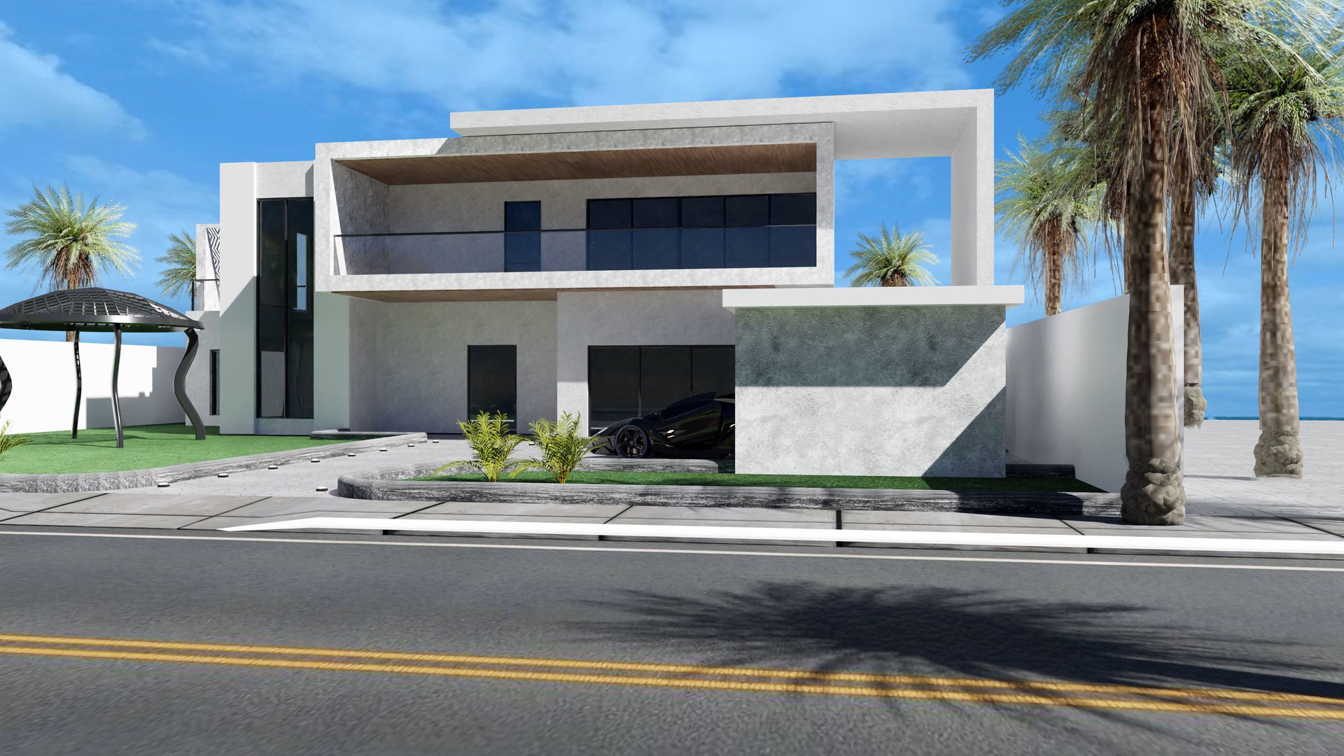 3D Modren Luxury House - TurboSquid 2106154