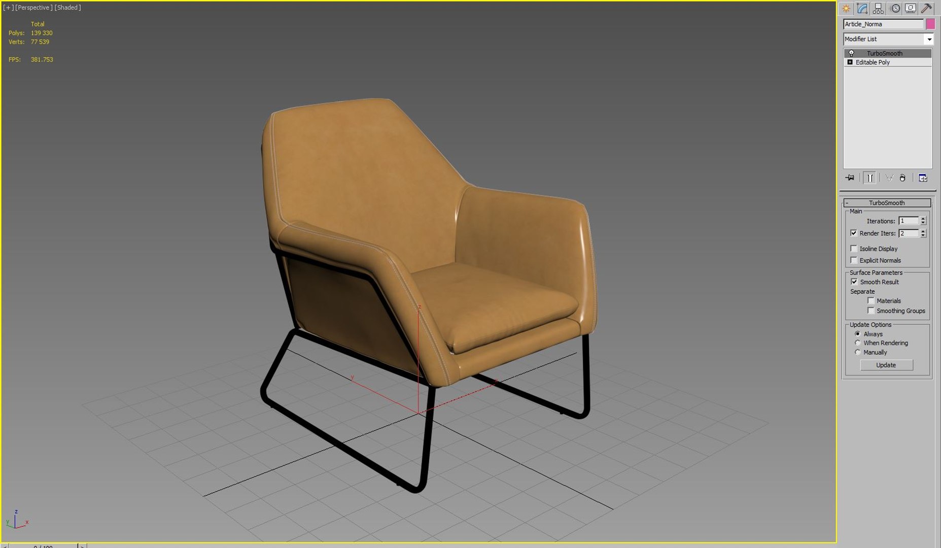 Article Forma Chair 3D Model - TurboSquid 1387414
