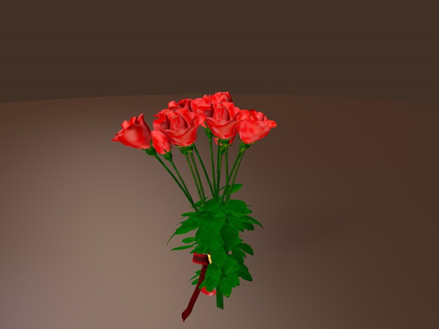 3d Red Roses Bouquet
