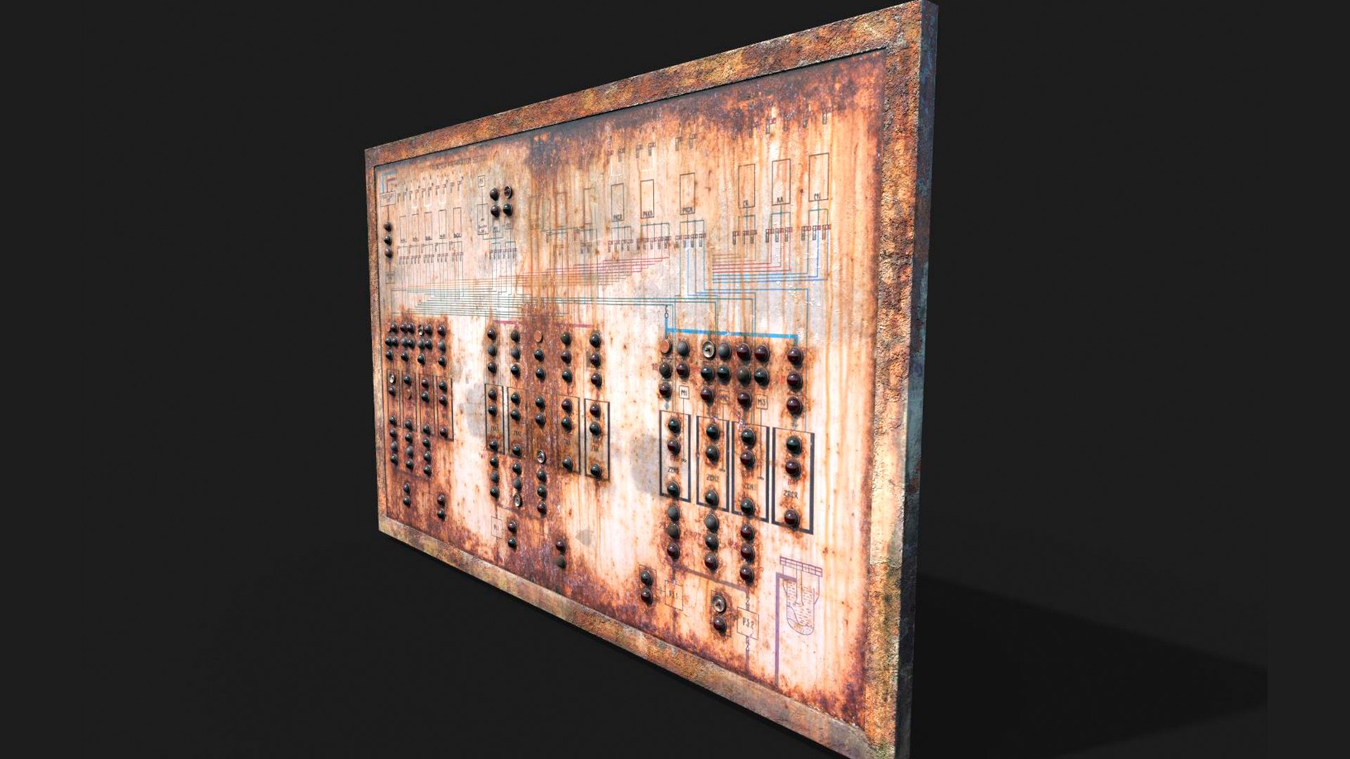 Old Control Panel 3D Model - TurboSquid 2249445