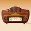 3d model old time radio