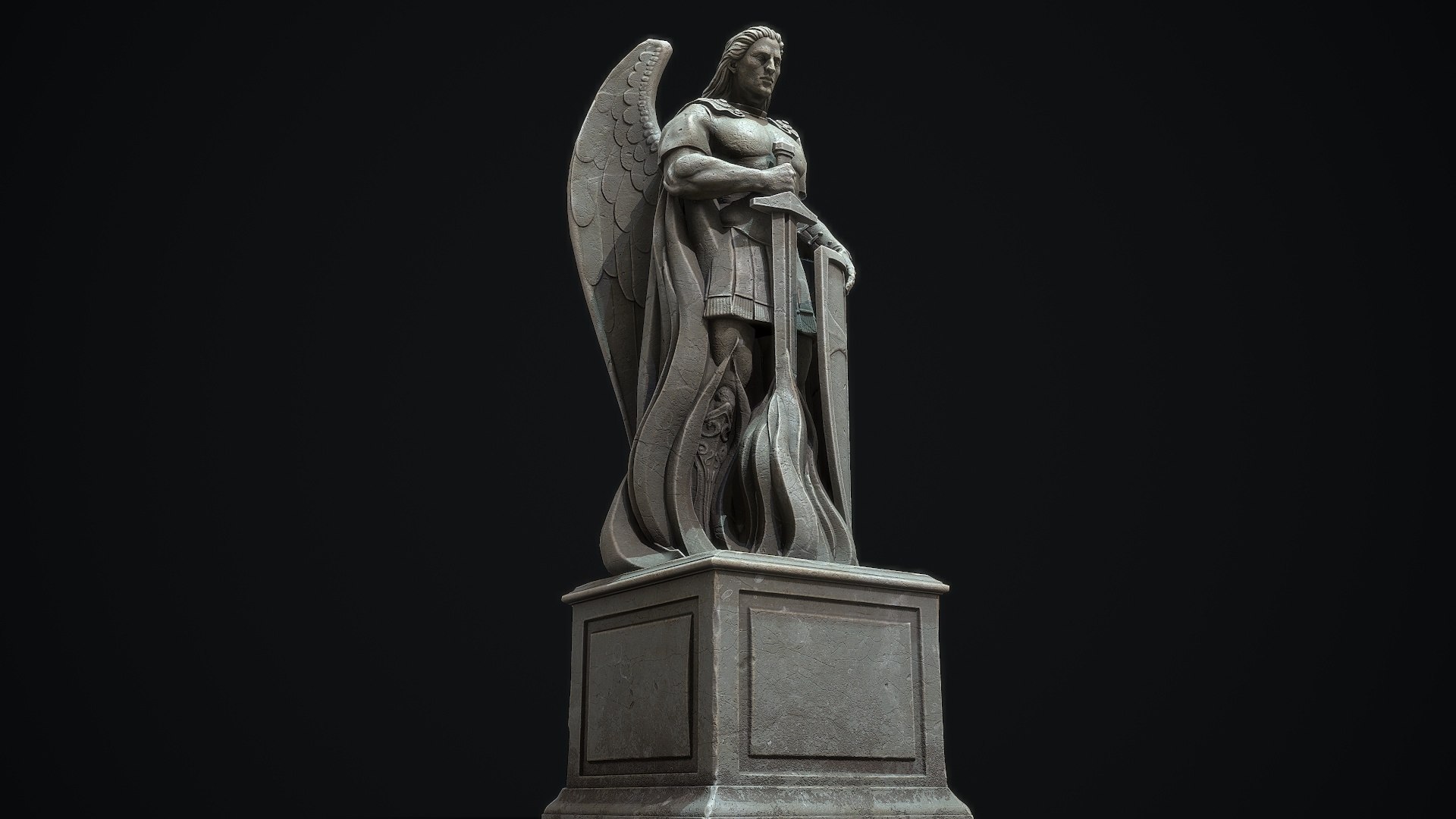 Archangel Statue 3D Model - TurboSquid 2146885