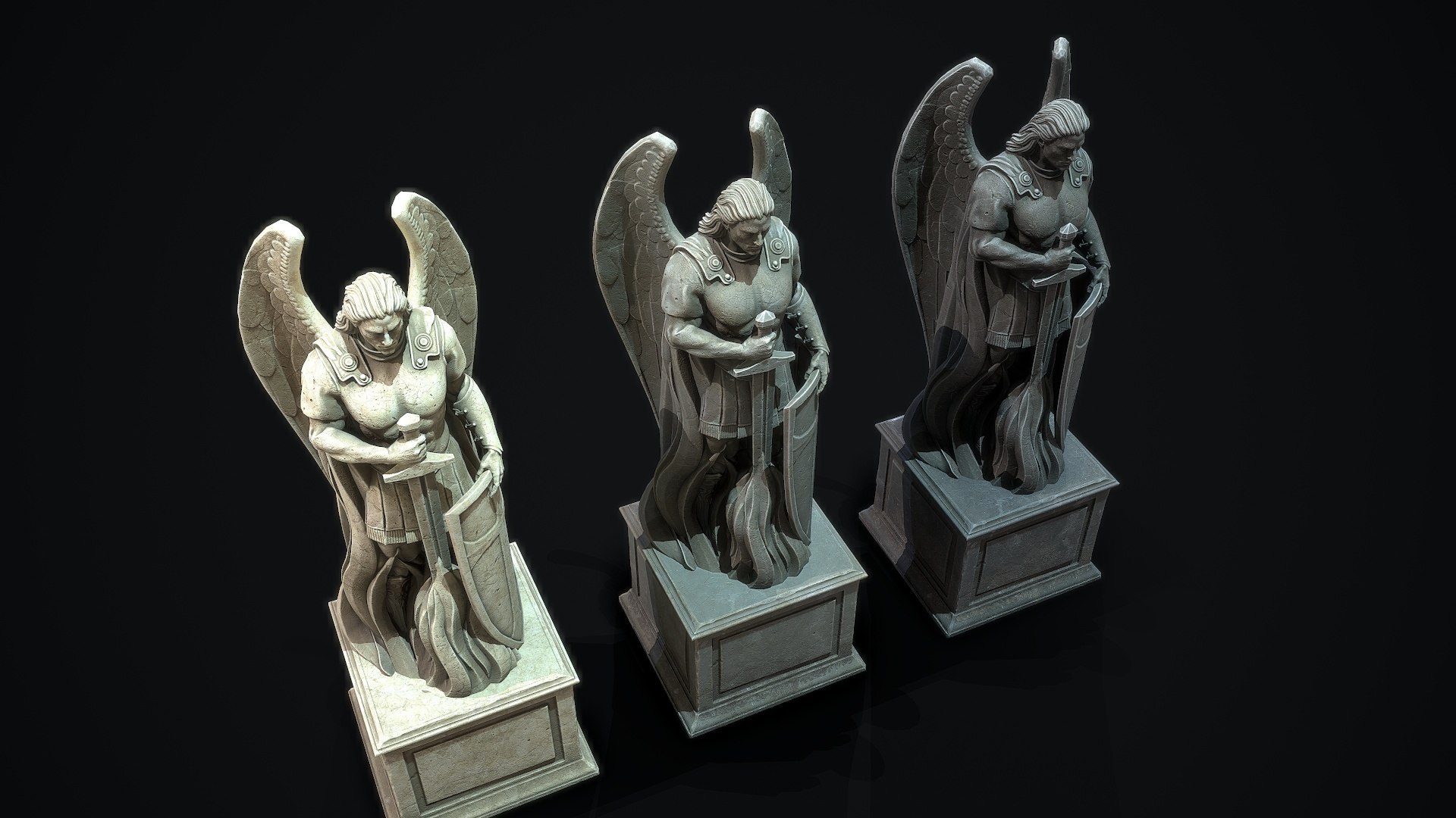 Archangel Statue 3D Model - TurboSquid 2146885