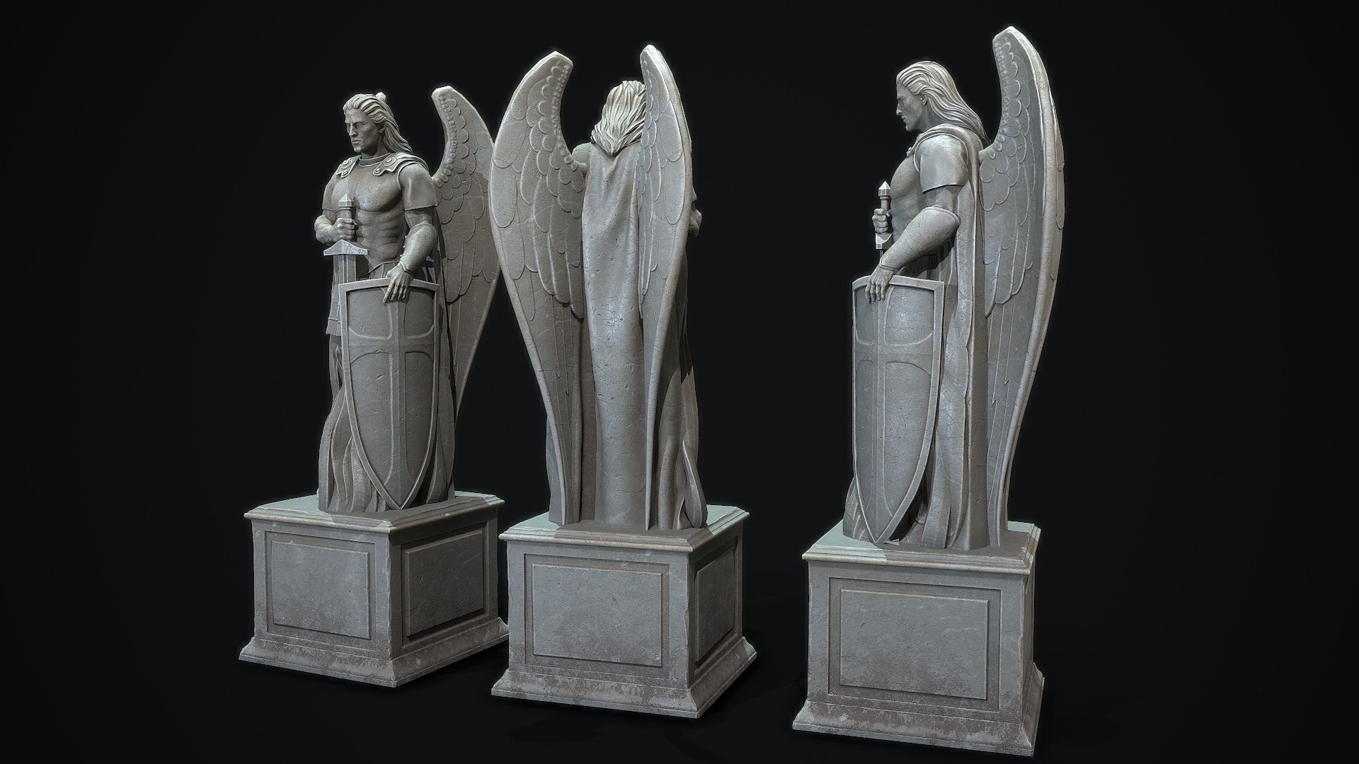 Archangel Statue 3D Model - TurboSquid 2146885