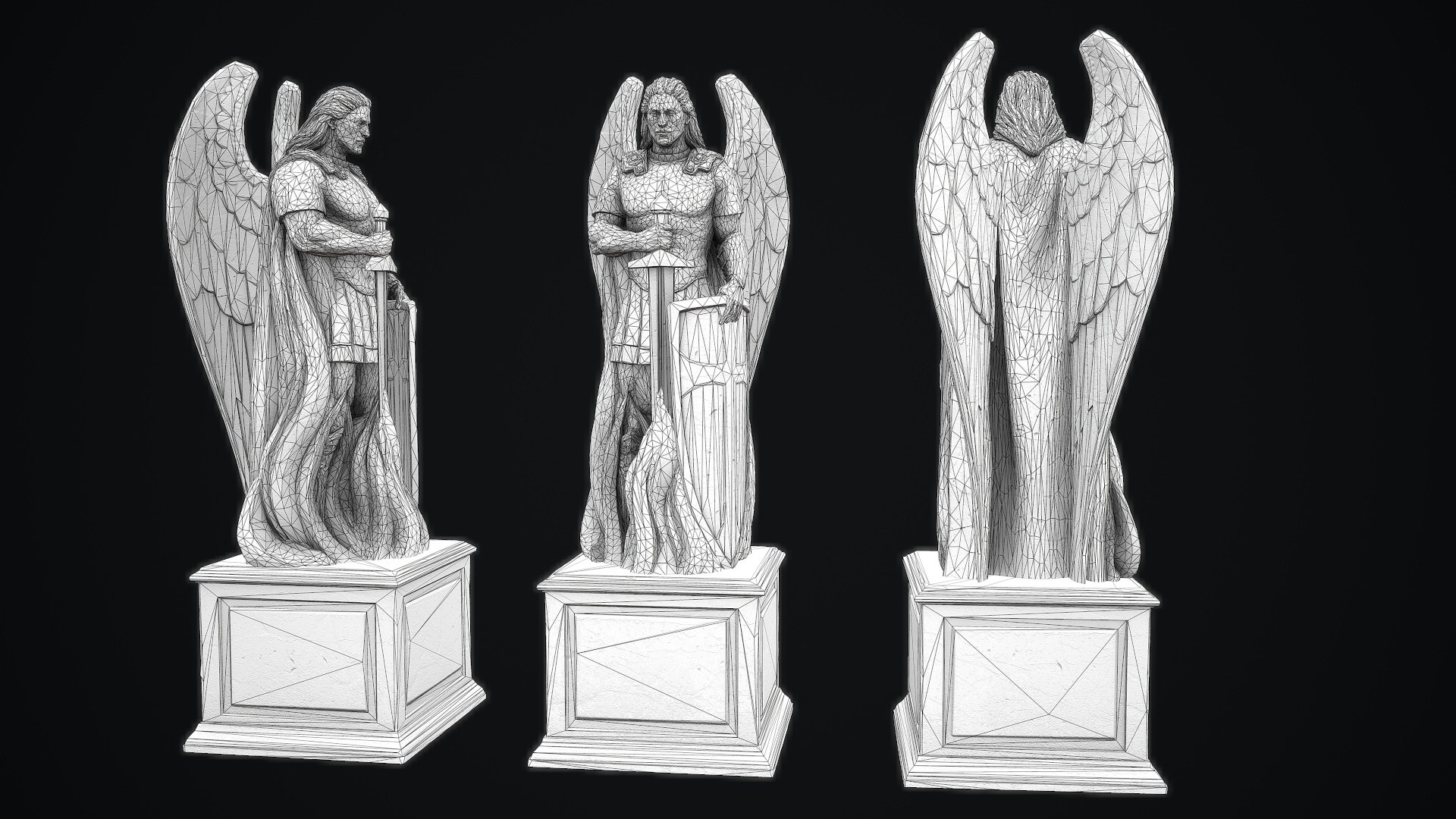 Archangel Statue 3D Model - TurboSquid 2146885