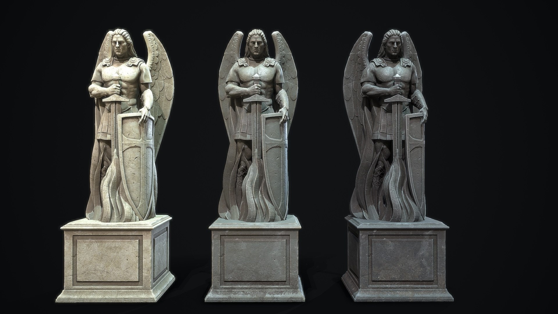 Archangel Statue 3D Model - TurboSquid 2146885