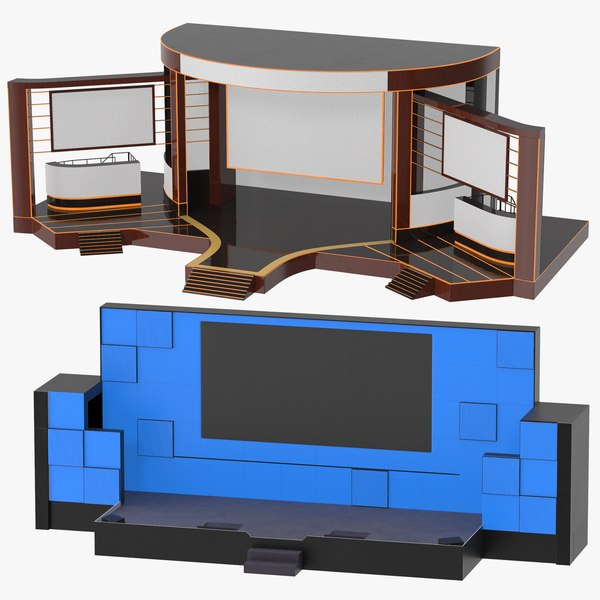 concert stage 3d model