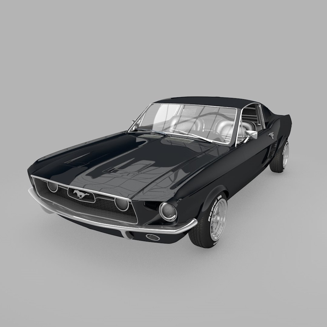 3d Model 1967 Mustang Gt 390