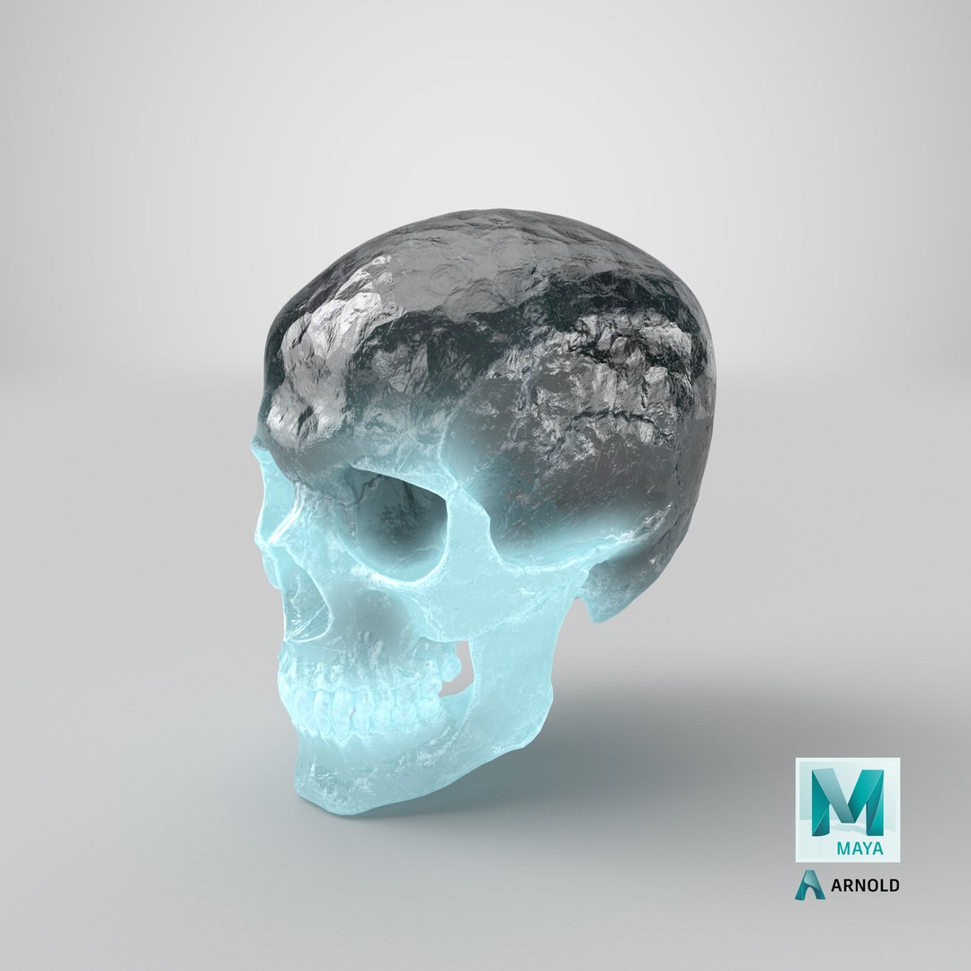 Human Skull Sci-fi Ice 3D - TurboSquid 1987911