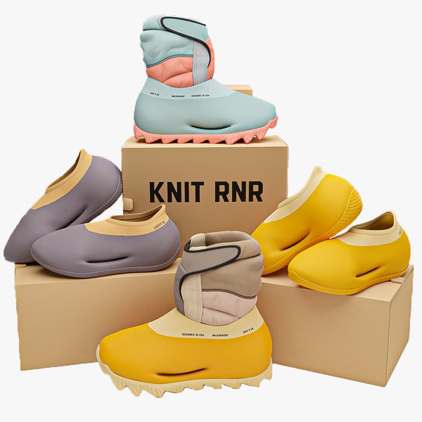modelo 3d Adidas Yeezy Knit RNR High And Low 6 colors - TurboSquid 1989445