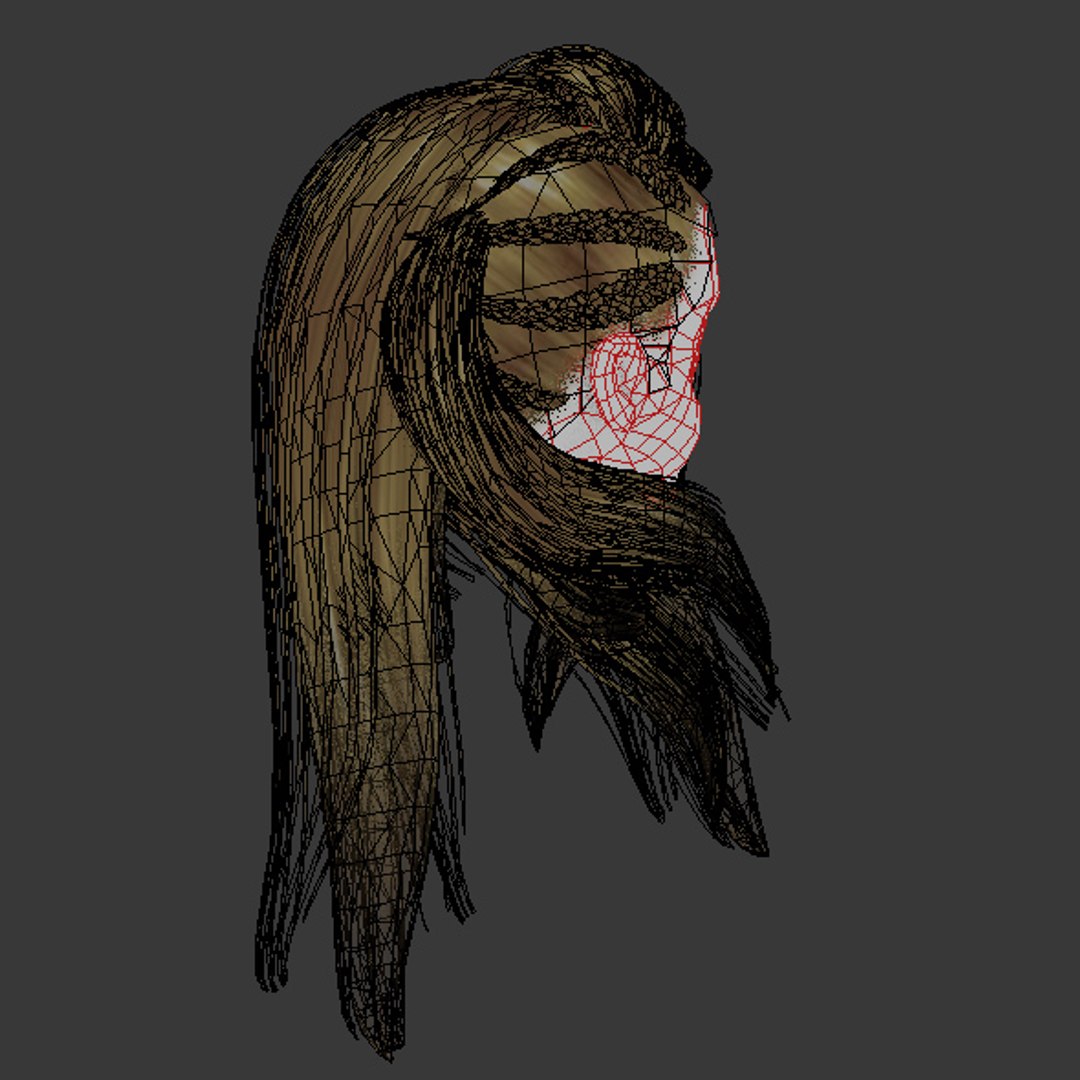 Hair Animation 3d Model