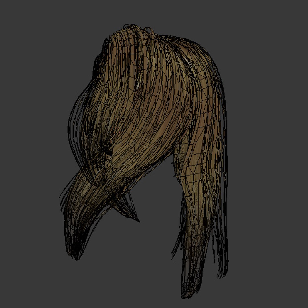 Hair Animation 3d Model