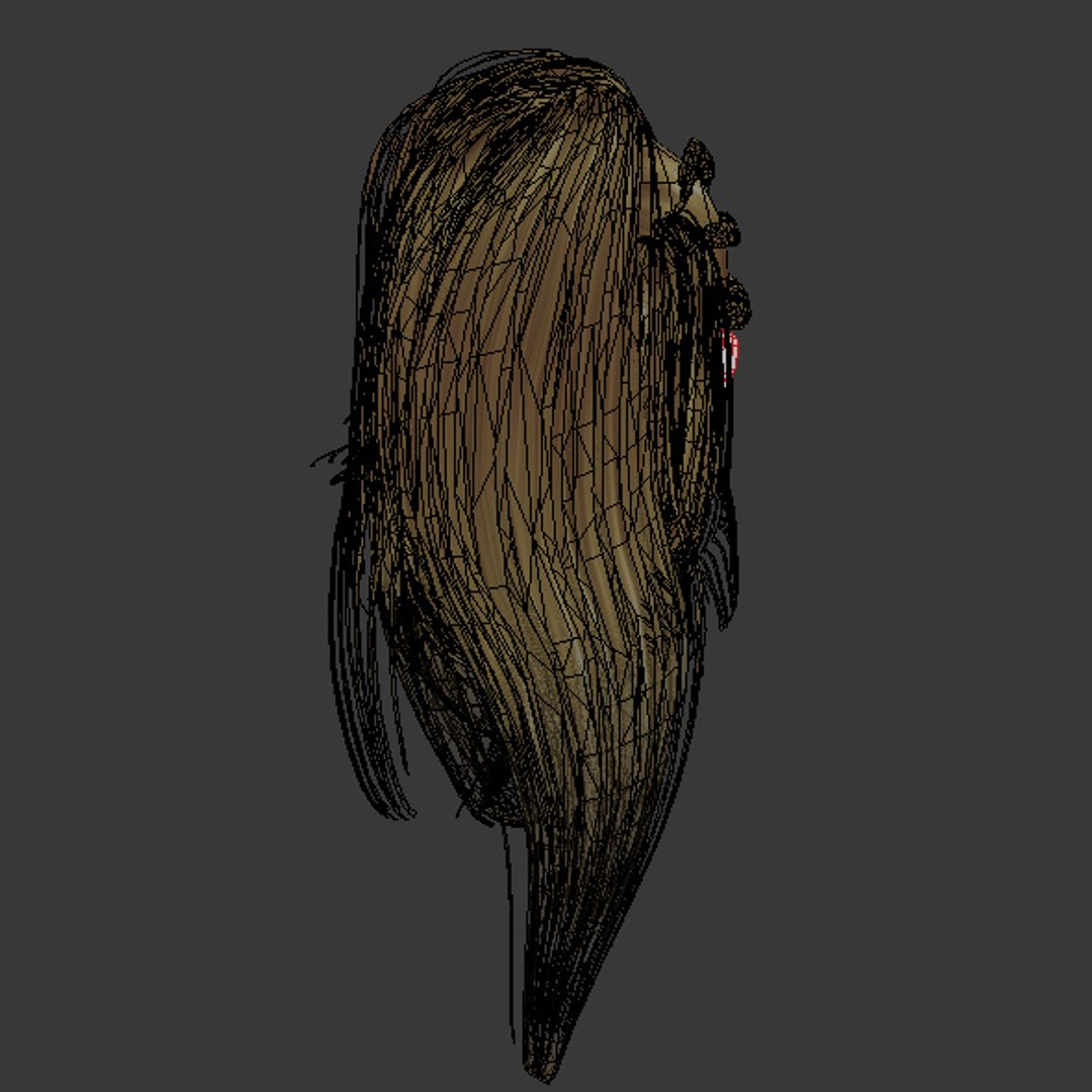 Hair Animation 3d Model