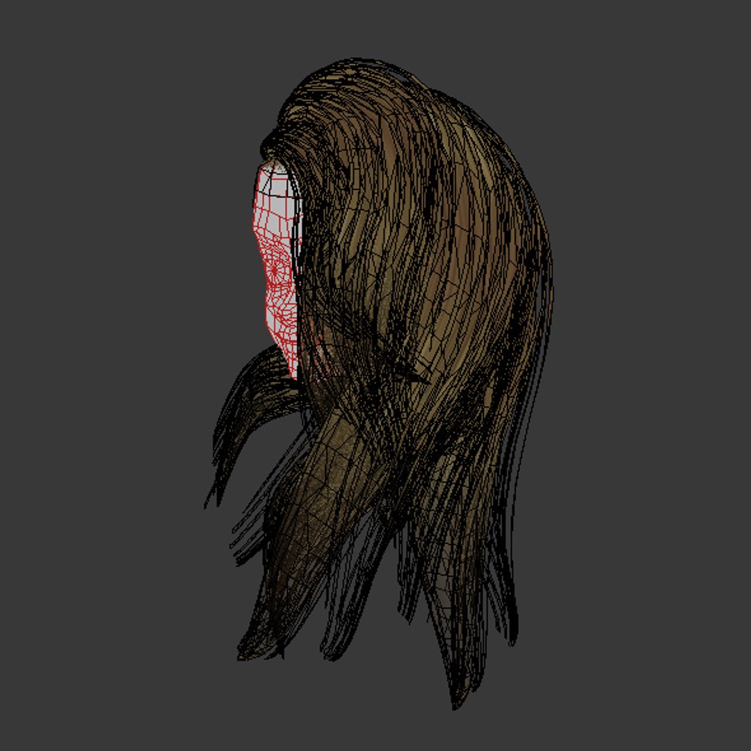 Hair Animation 3d Model