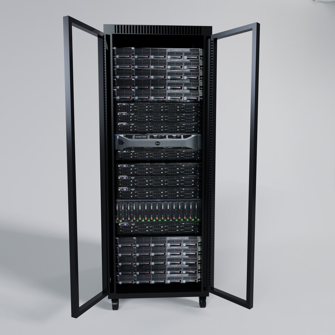 Dell Server Rack - High-Detail 3D Model Model - TurboSquid 2261173