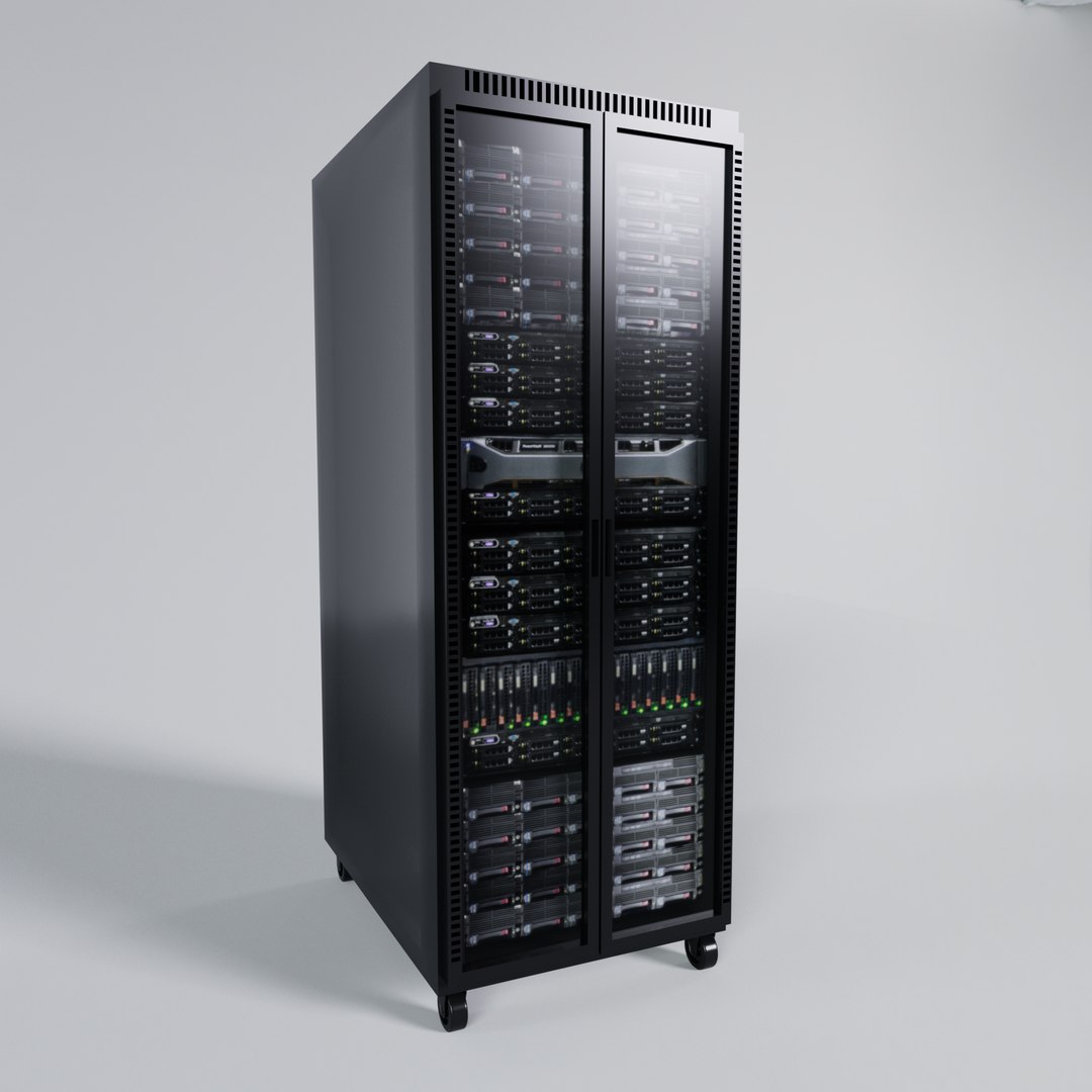 Dell Server Rack - High-Detail 3D Model Model - TurboSquid 2261173