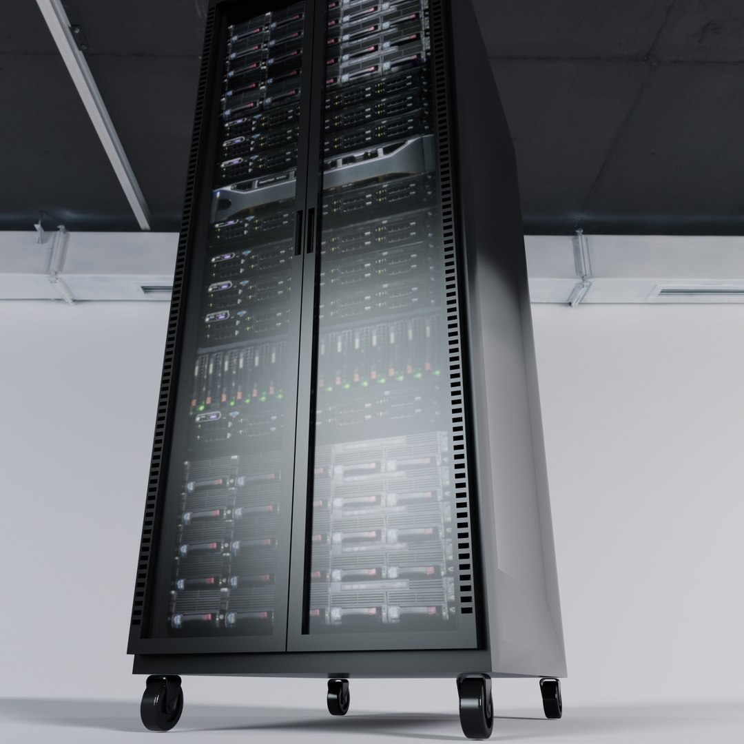 Dell Server Rack - High-Detail 3D Model Model - TurboSquid 2261173